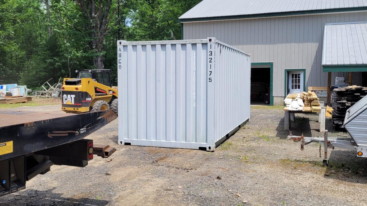 20 ft storage container delivered to WERLLS ME | Abco Rental & Storage, Inc