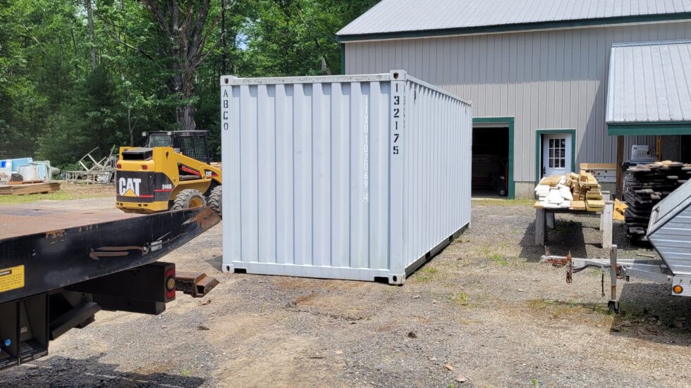 20 ft storage container delivered to WERLLS ME | Abco Rental & Storage, Inc